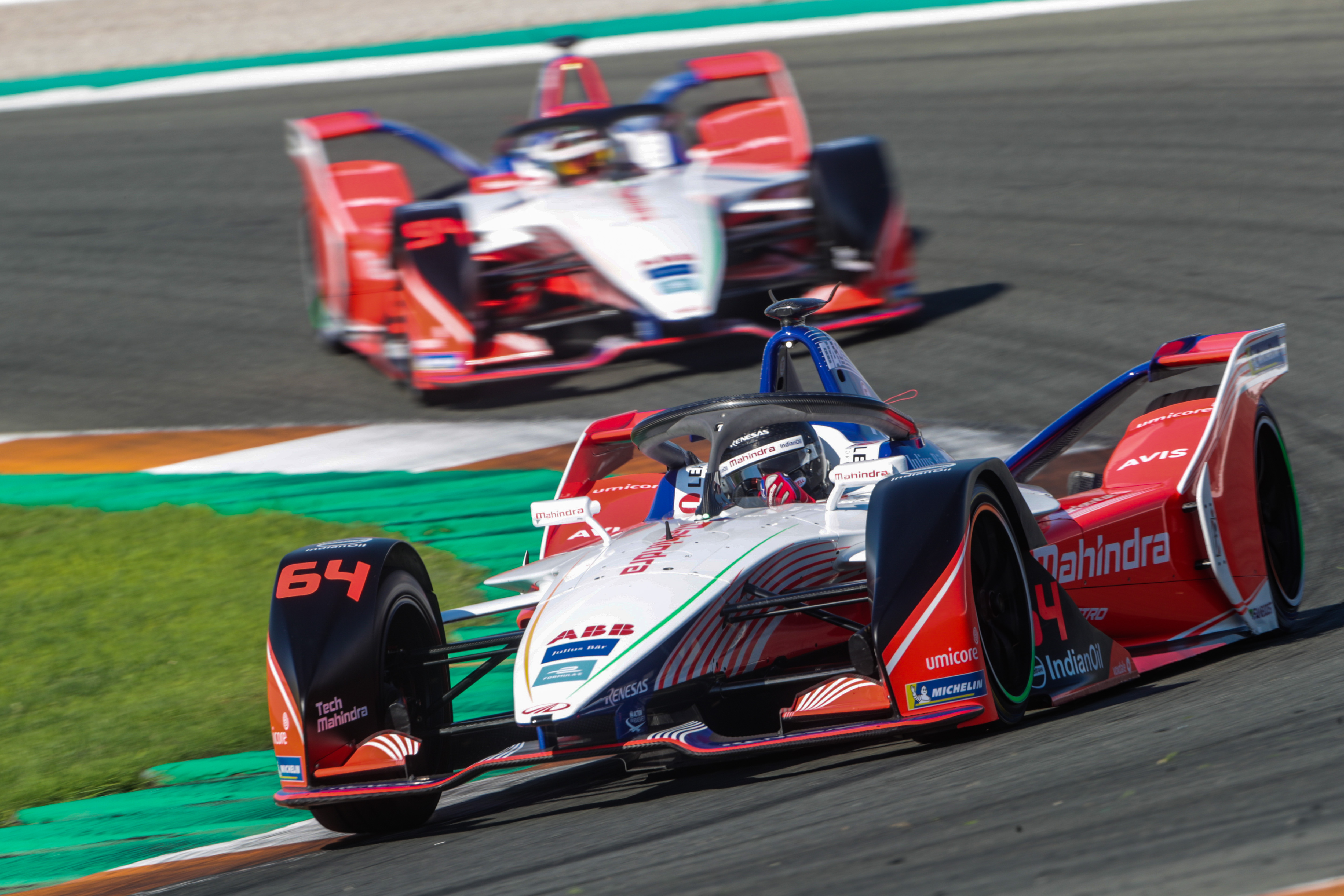 MAHINDRA_RACING_duo_of_Jerome_D_Ambrosio_and_Pascal_Wehrlein_on_track ...